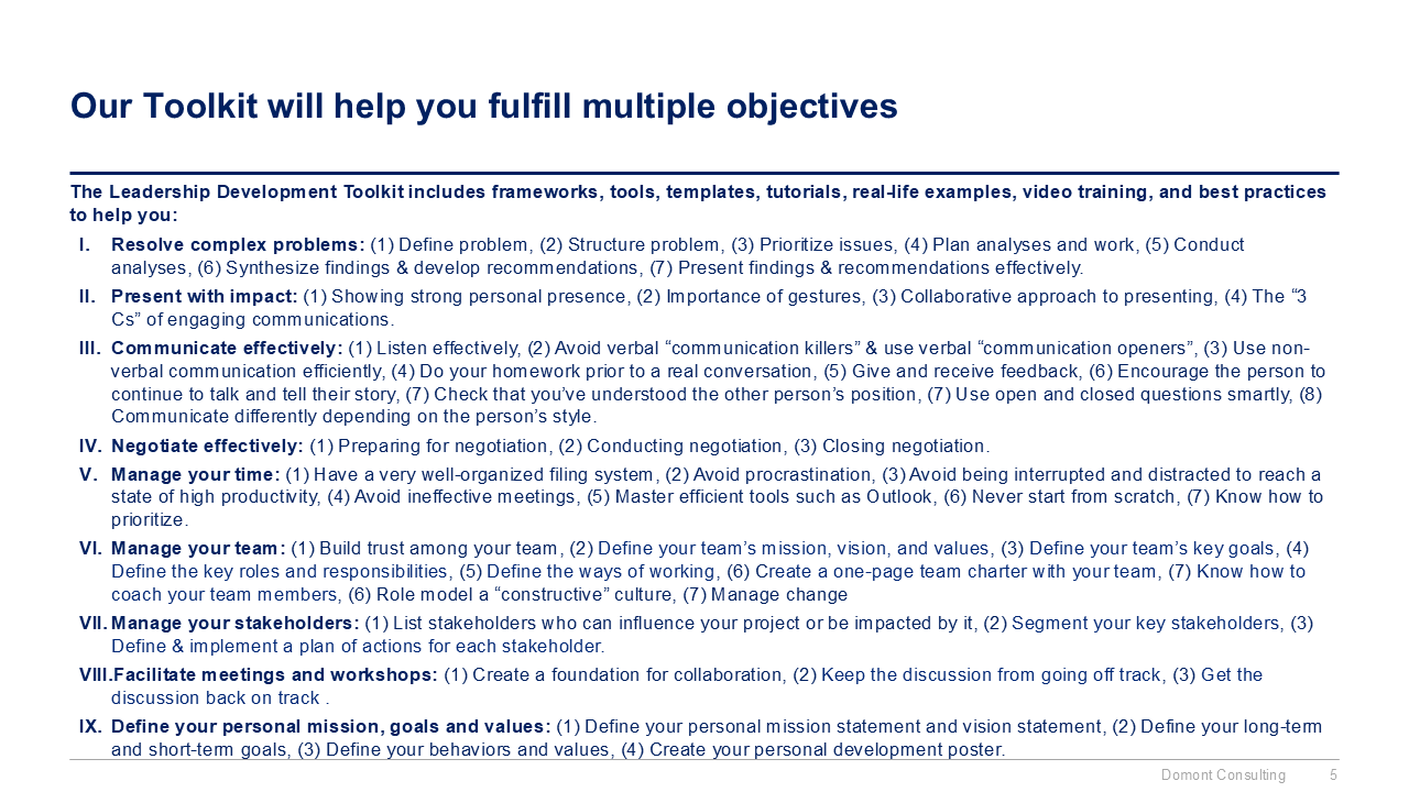 Leadership Development Toolkit - Eloquens