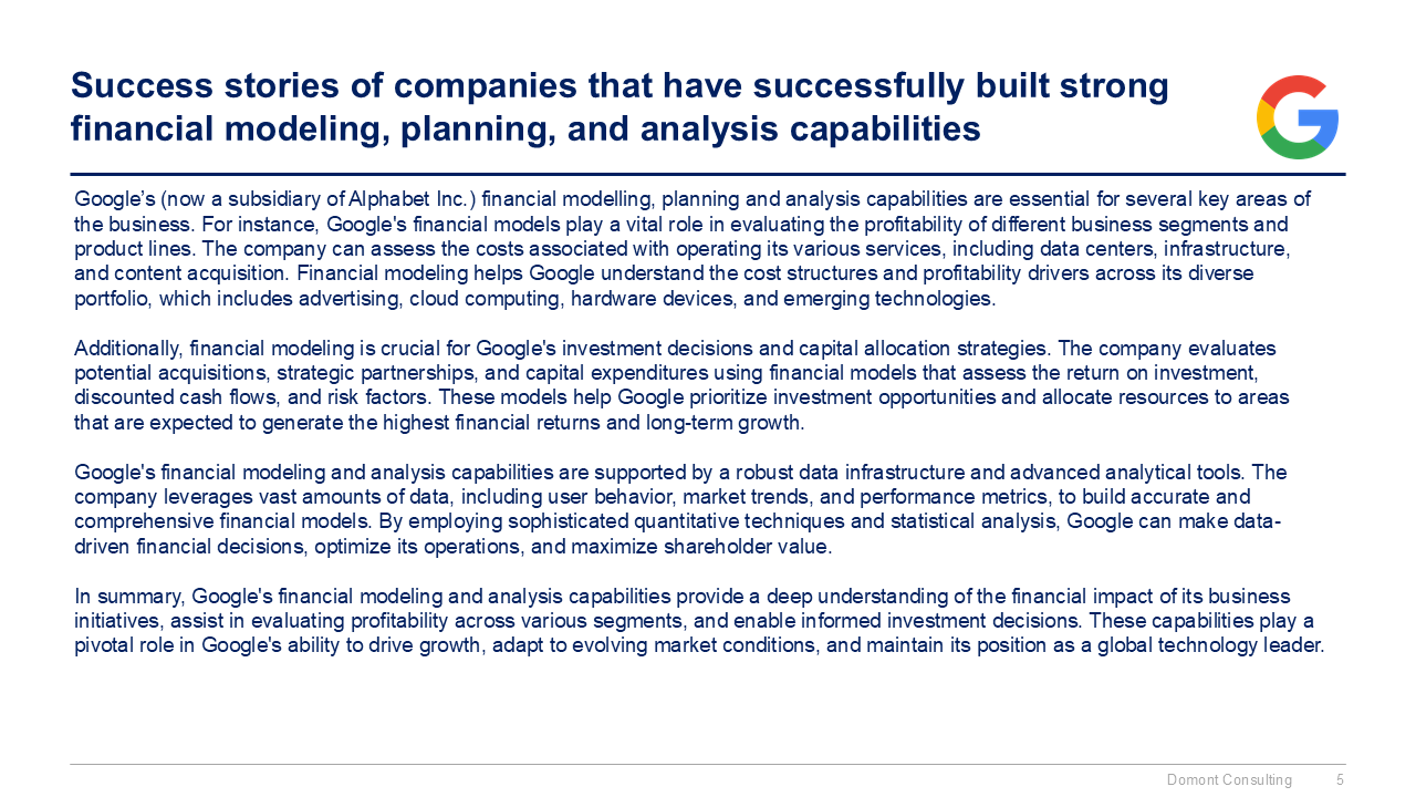 Financial Modeling, Planning & Analysis Toolkit - Eloquens