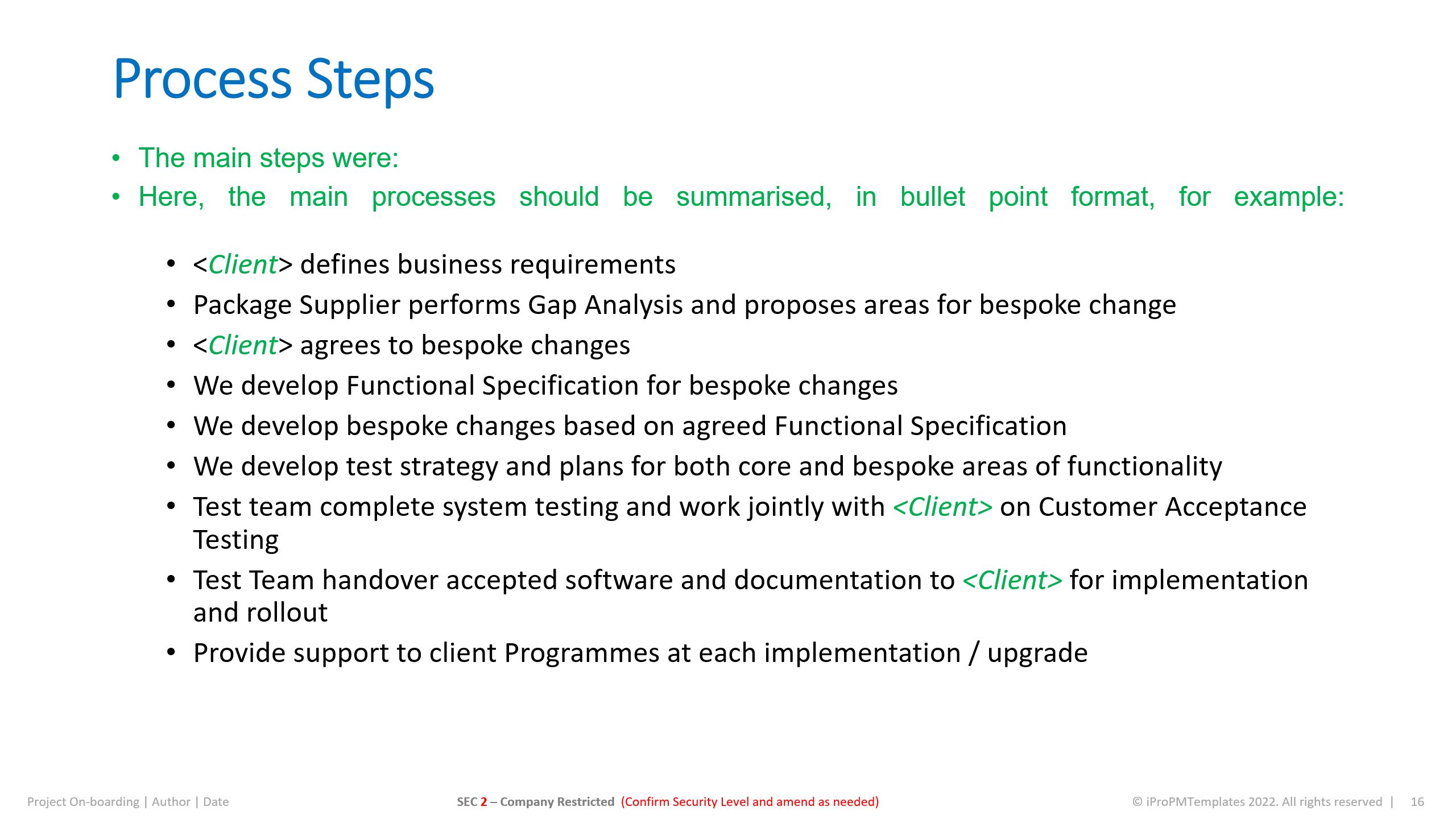 Project Programme Team Onboarding Kit Microsoft PowerPoint Editable ...