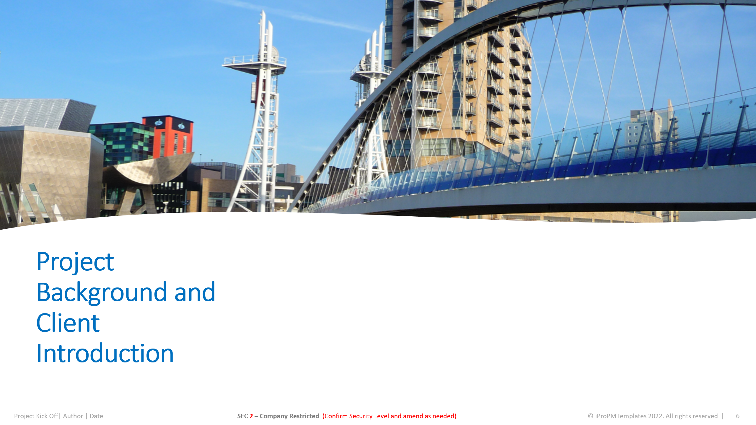 Project Programme Team Kick Off PowerPoint Microsoft Editable Template ...