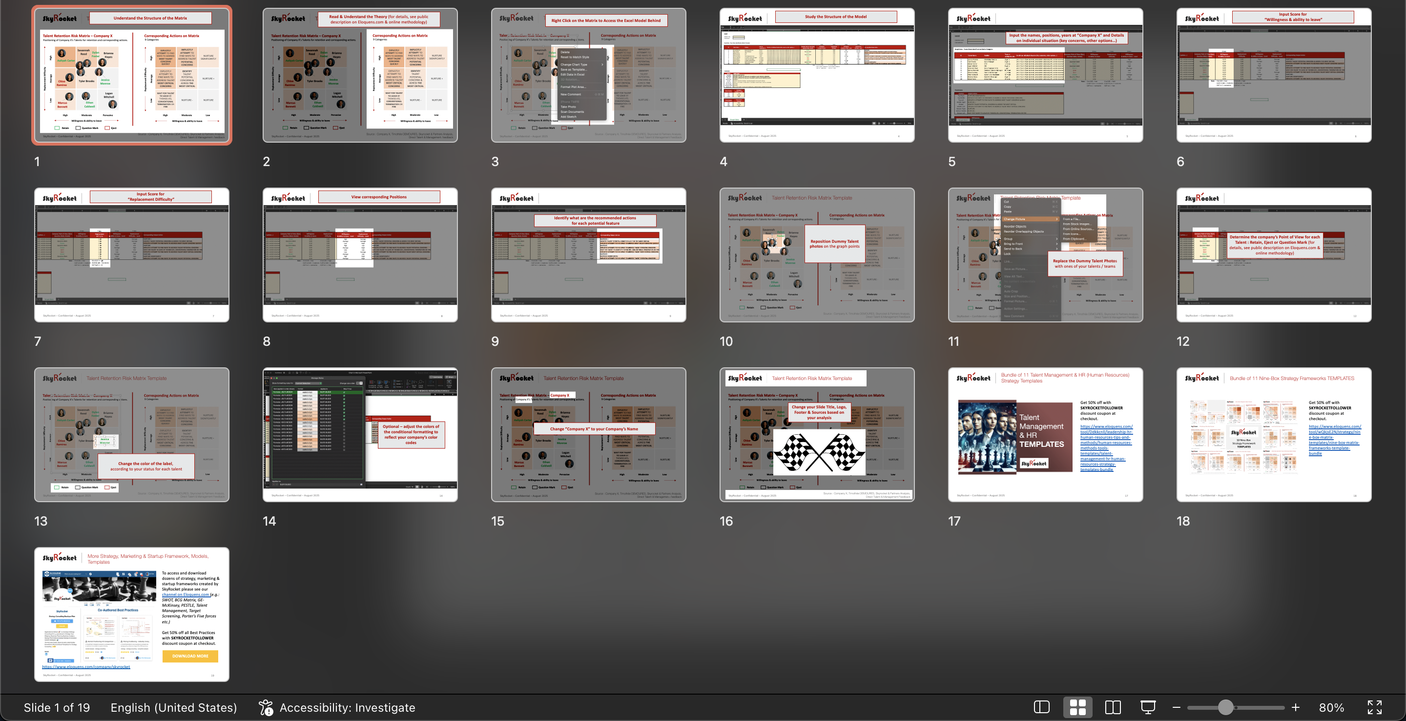 Talent Retention Risk Matrix Template - Eloquens