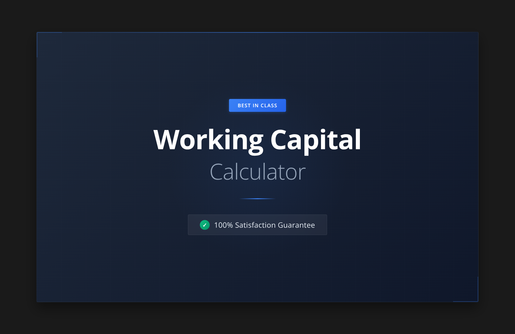 Working Capital Calculator v2.0 - Improve your Debtor Days Calculations ...