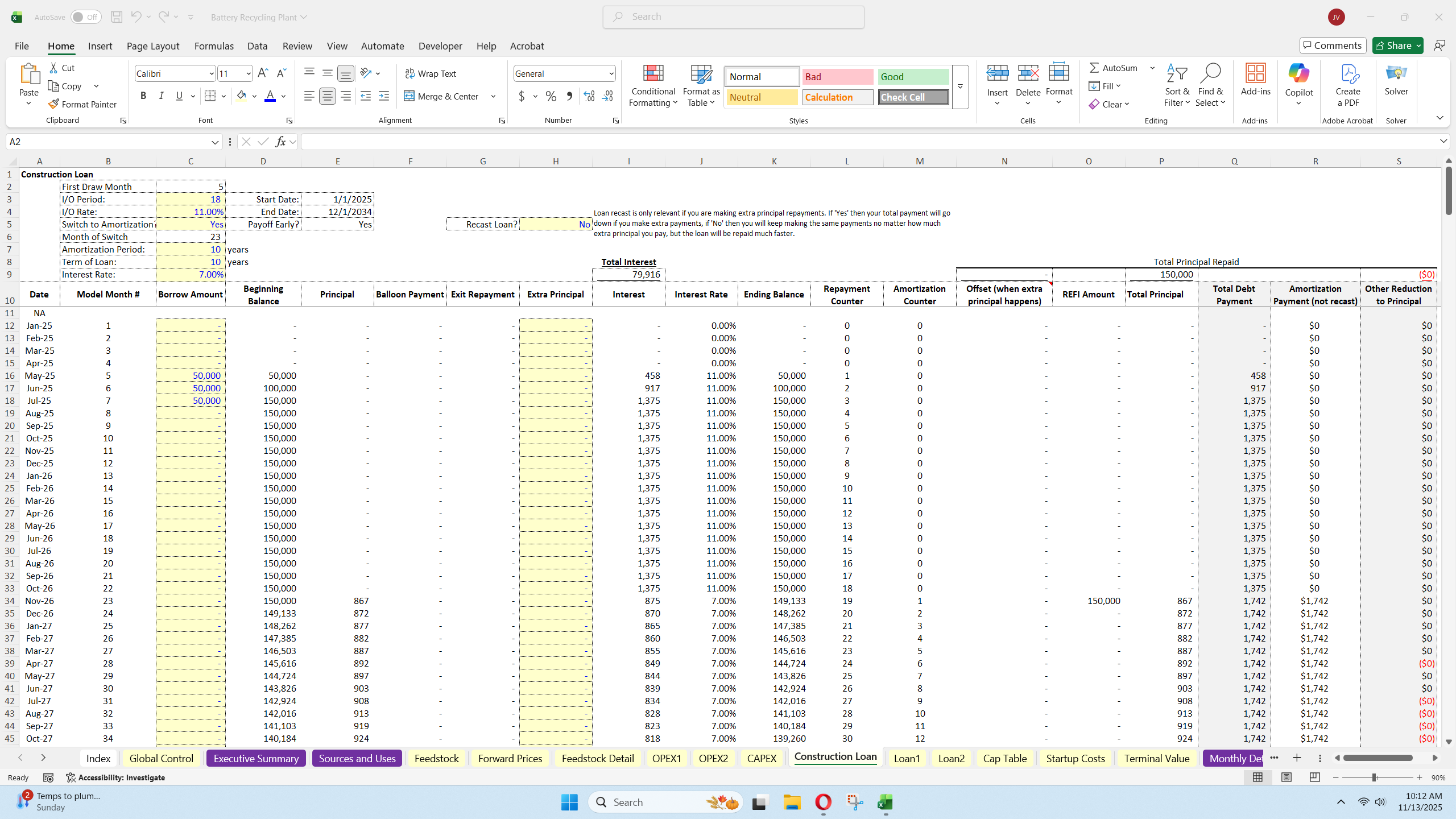 Battery Recycling Economic Model - Eloquens