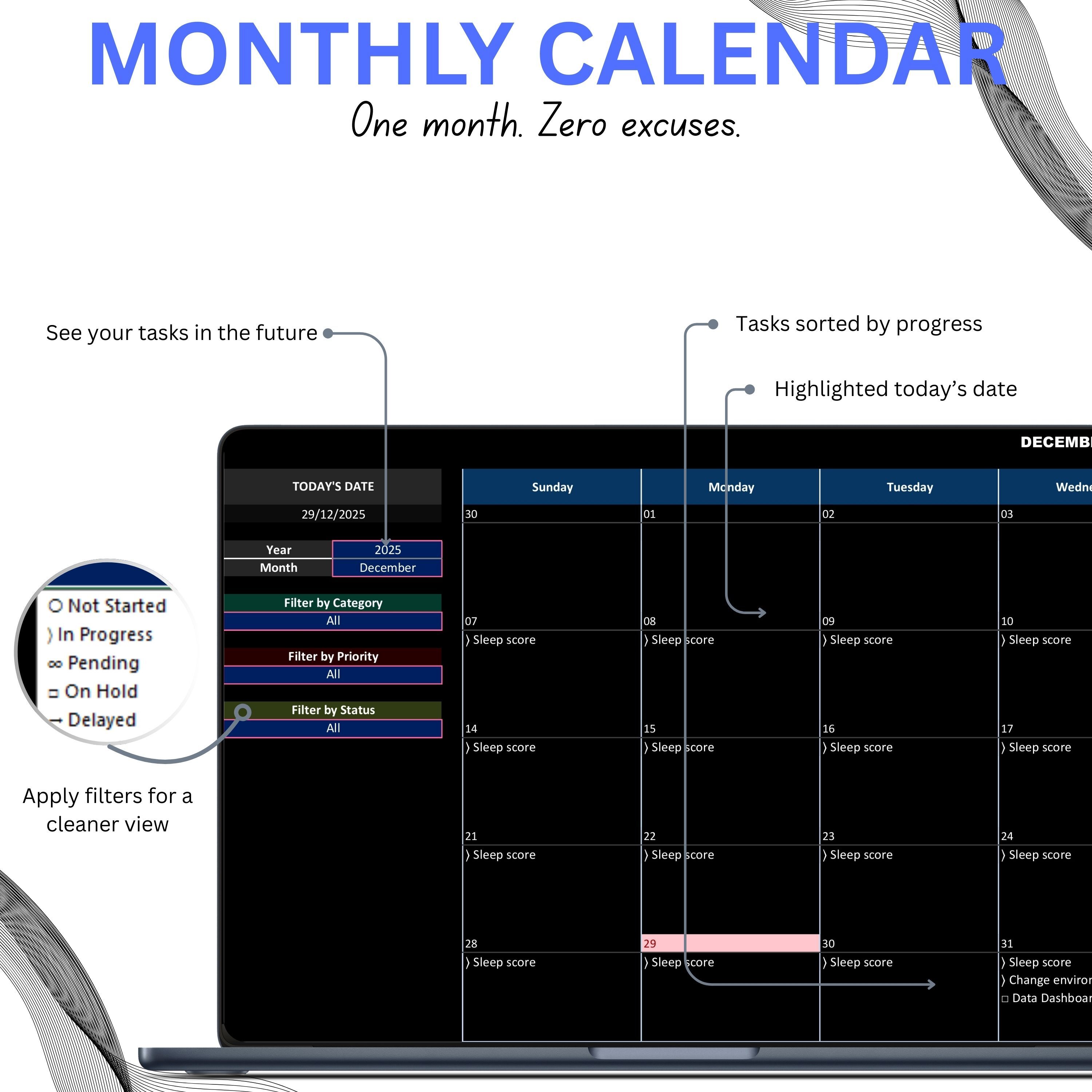 Goal Planner with Shohei Ohtani Mandala Chart (Dark Mode Available ...