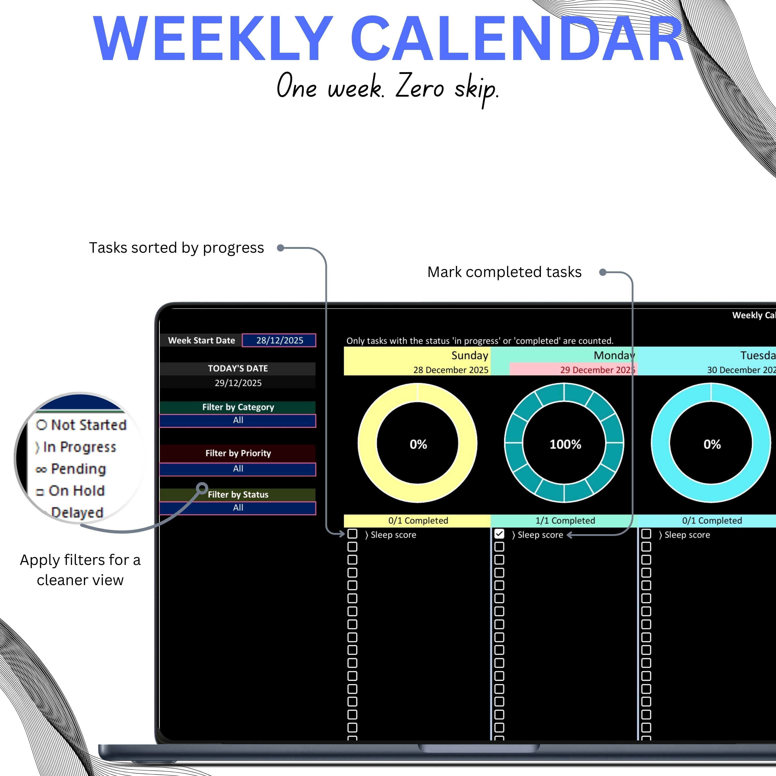 Goal Planner with Shohei Ohtani Mandala Chart (Dark Mode Available ...
