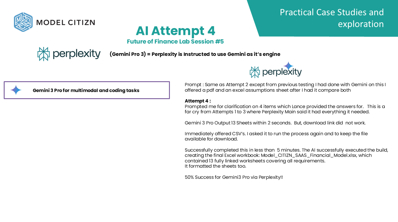 Future of Finance Lab - Session #5 - AI tools Perplexity, Gemini ...