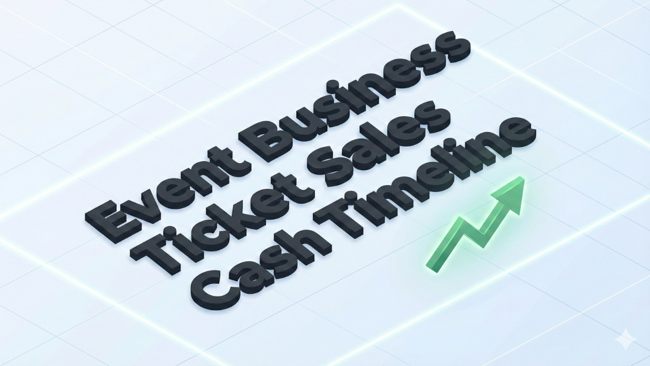Event Business Ticket Sales Cash Timeline – Period-Based Cash Flow ...