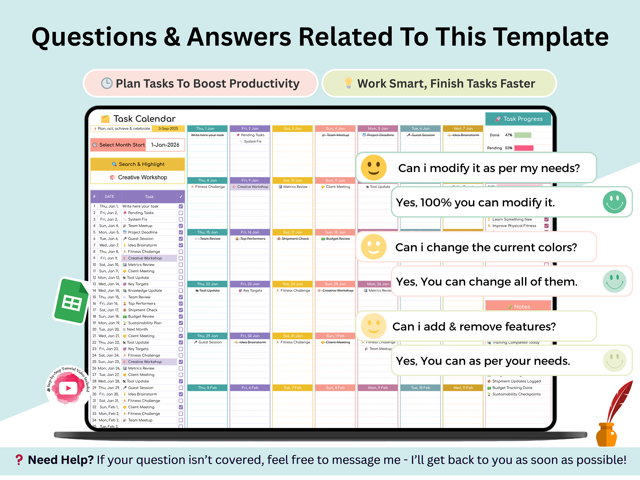 Task Calendar - Eloquens