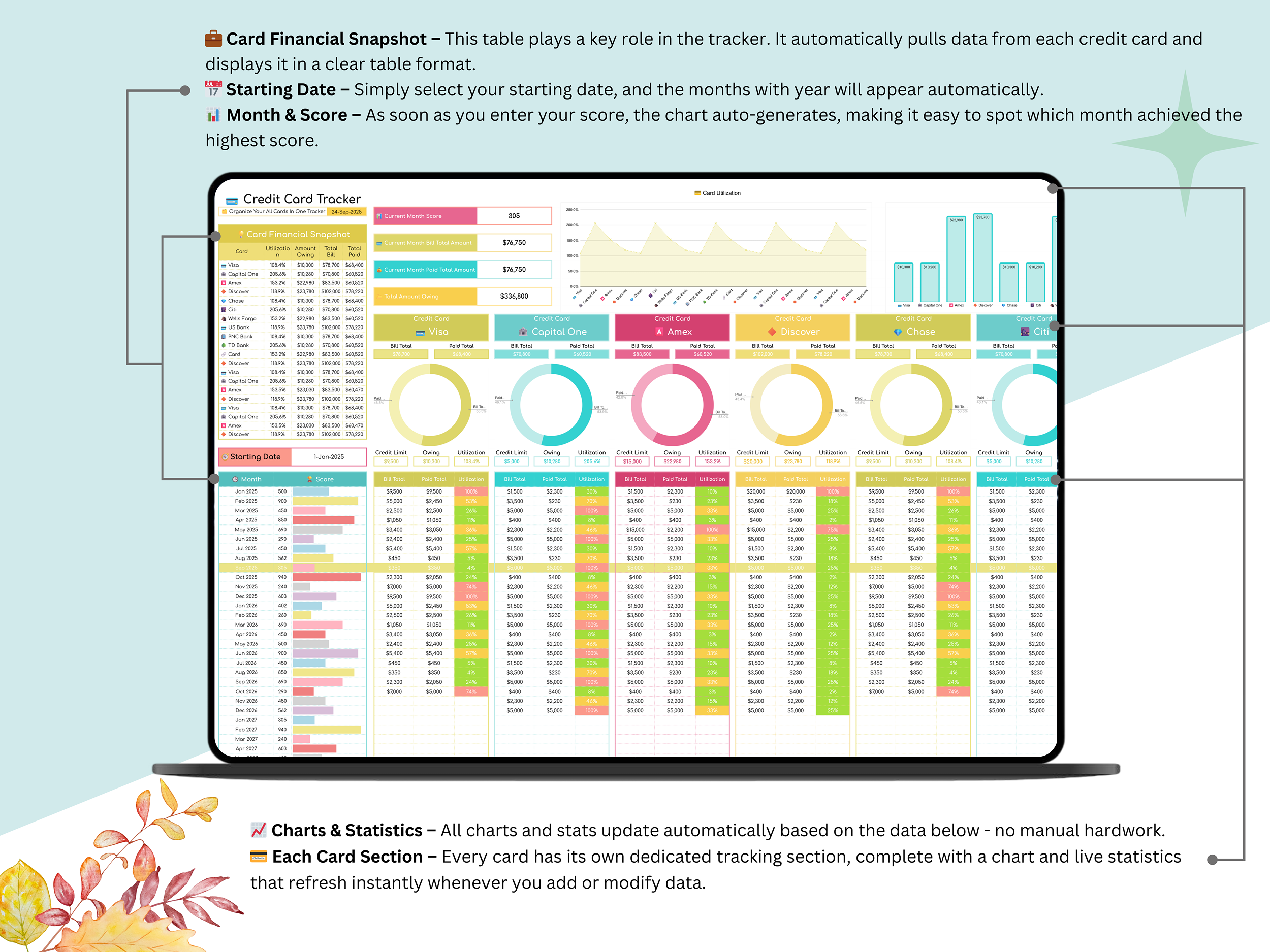 Credit Cards Tracker - Eloquens