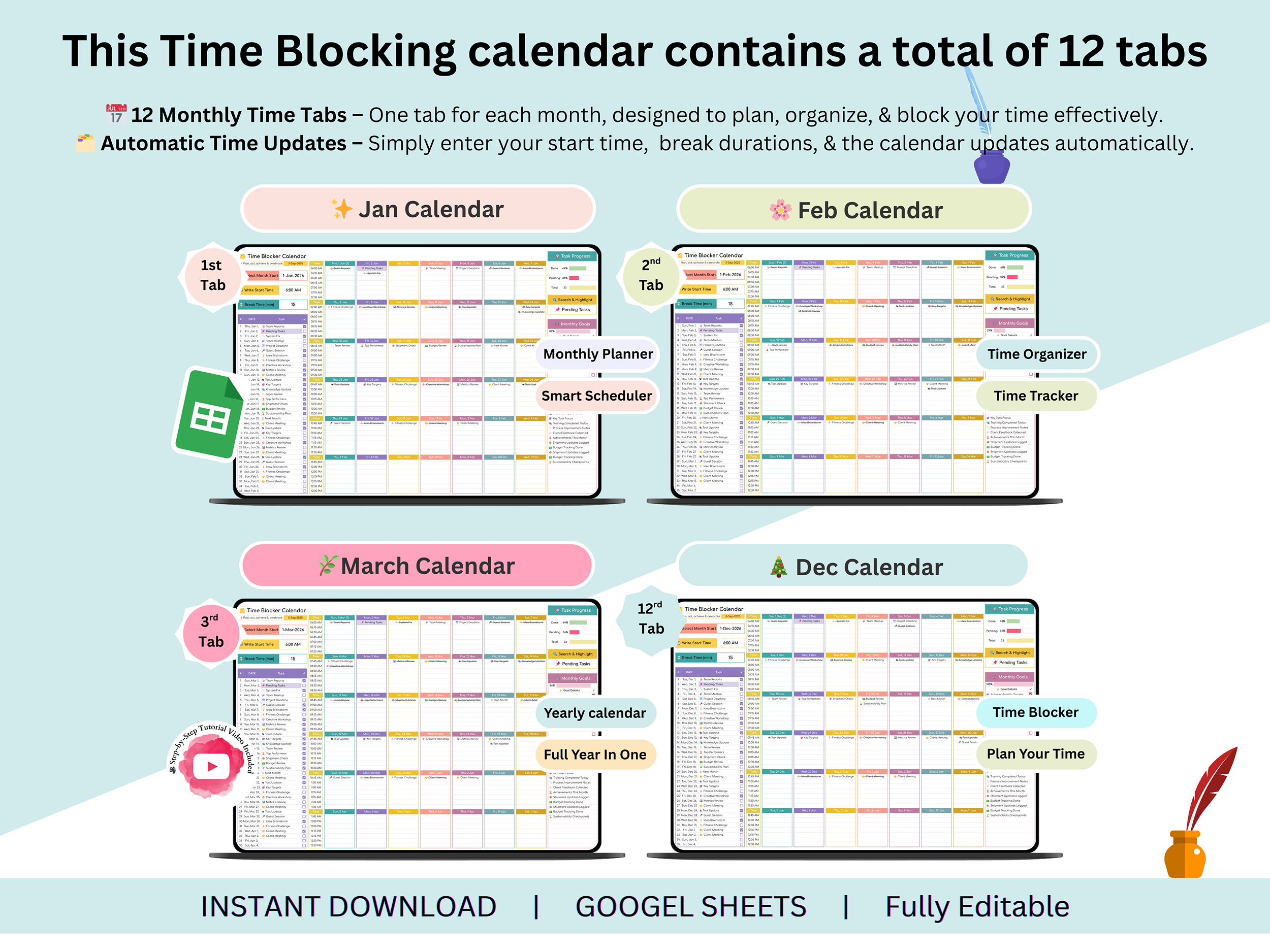 Time Blocking Calendar - Eloquens