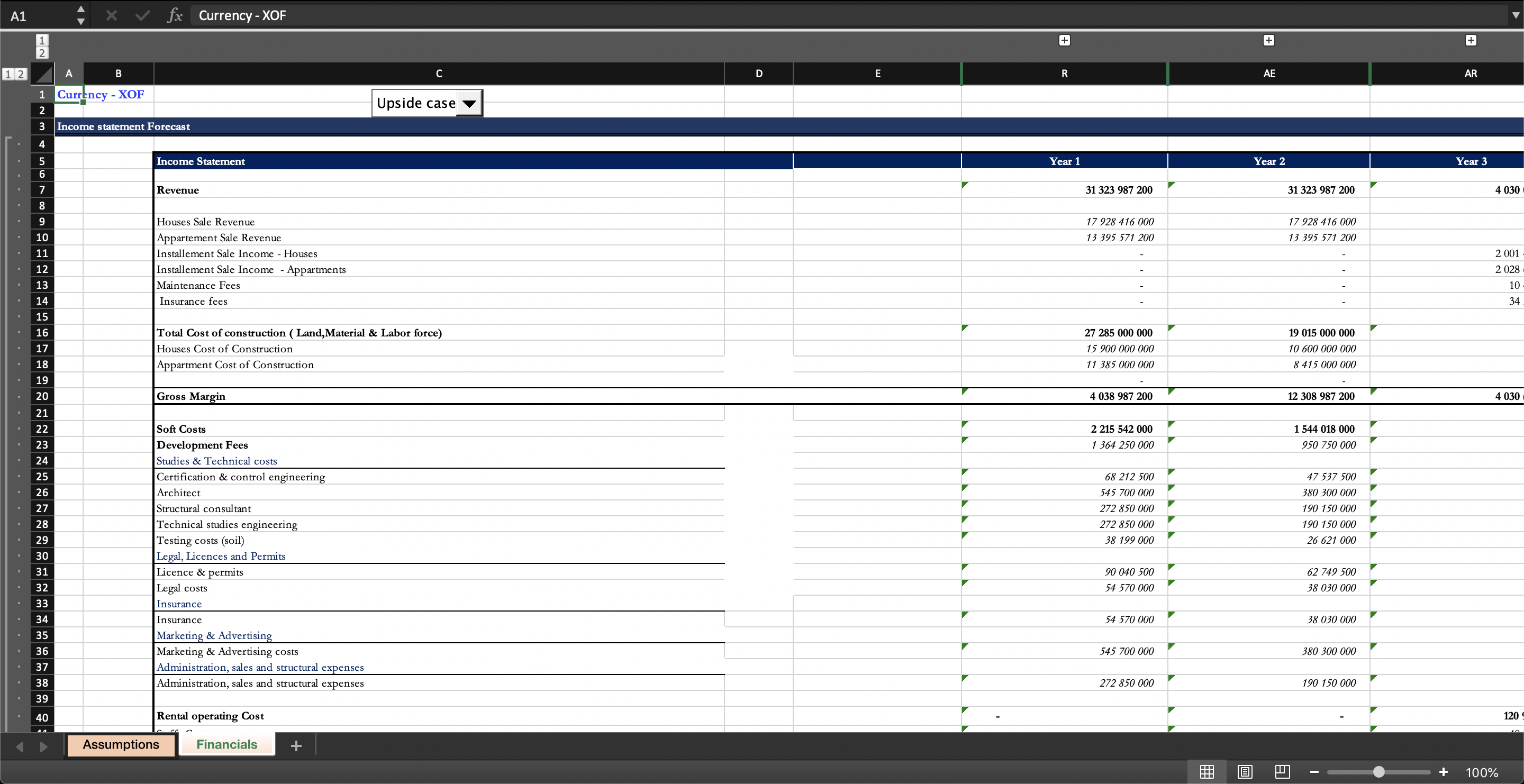 Housing Excel Model - Eloquens