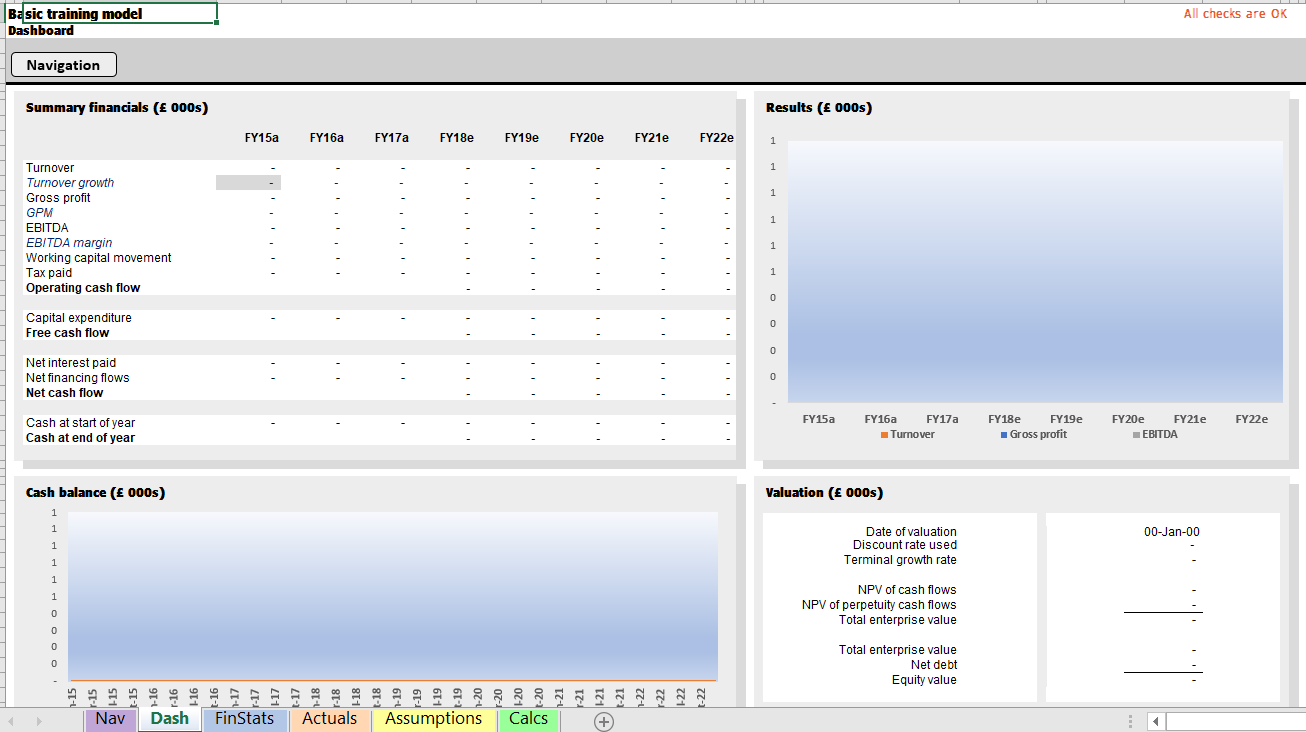 Basic Forecast Excel Model Template - Eloquens