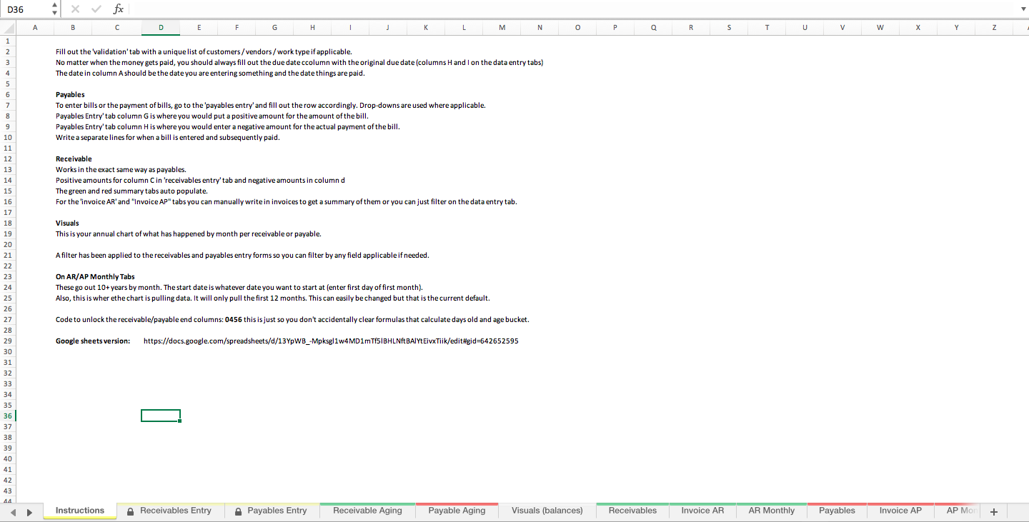 Accounts Receivable and Payable Invoice Tracking Excel Model Template ...