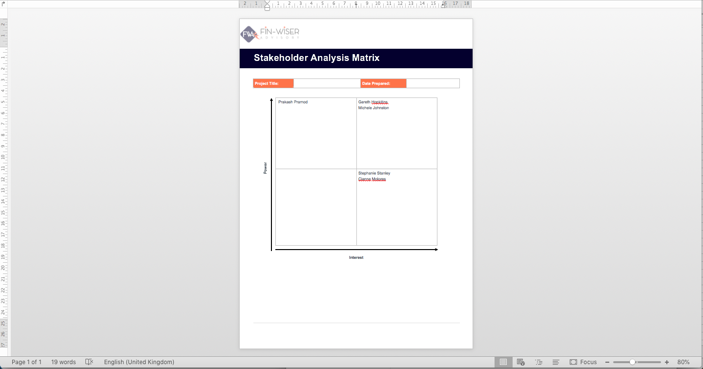 Project Management Templates - Phase 1 - INITIATING - Eloquens