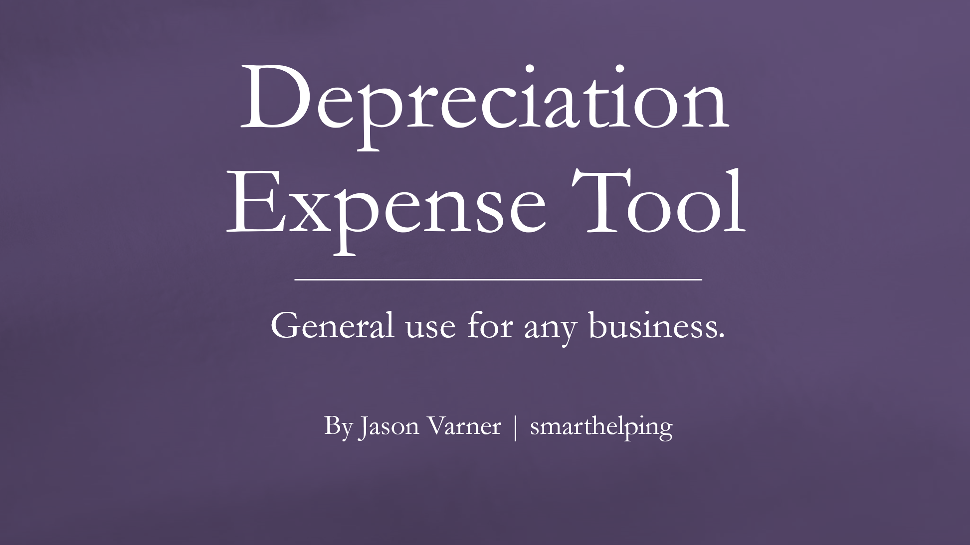 Depreciation Compare Tool Straight Line Vs Double Declining Balance