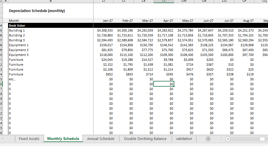 Depreciation Compare Tool Straight Line Vs Double Declining Balance