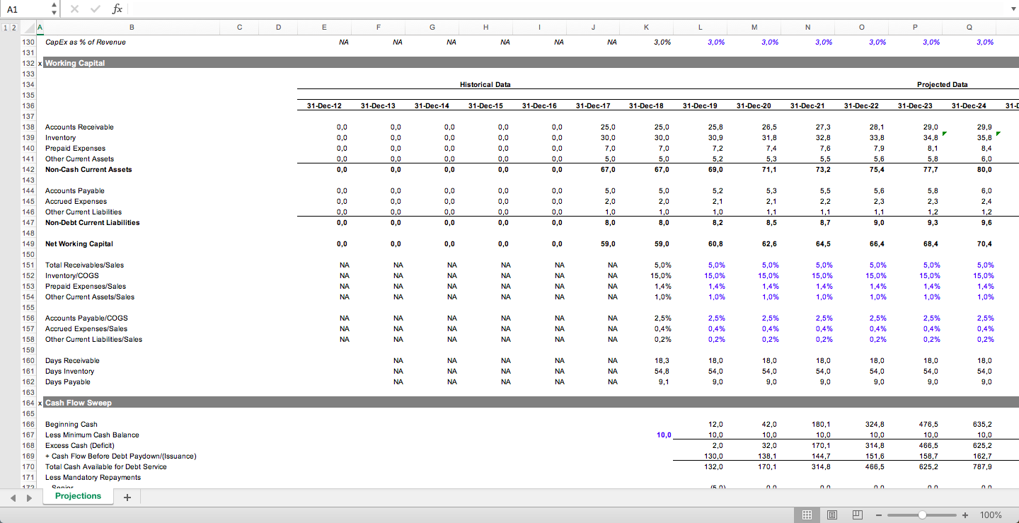 Simple Plug-and-Play 3 Statement Operating Excel Model - Eloquens