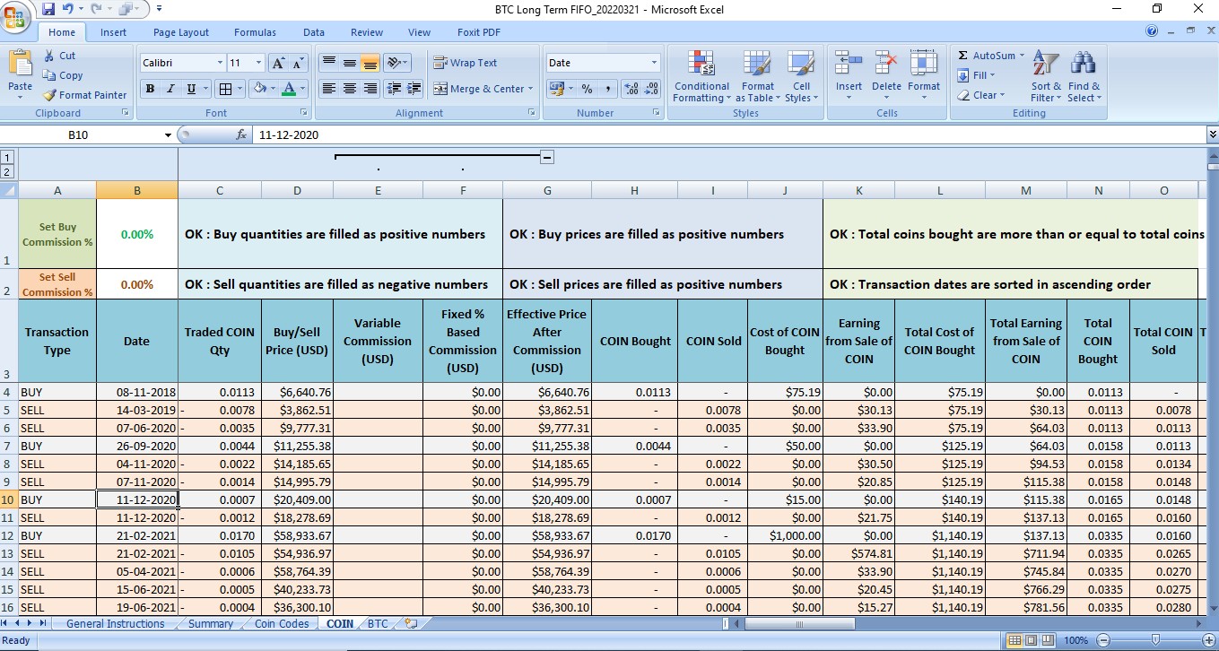 Bitcoin Cryptocurrency Long Term FIFO Capital Gains Excel Calculator ... Bitcoin Cryptocurrency Long Term FIFO Capital Gains Excel Calculator ...