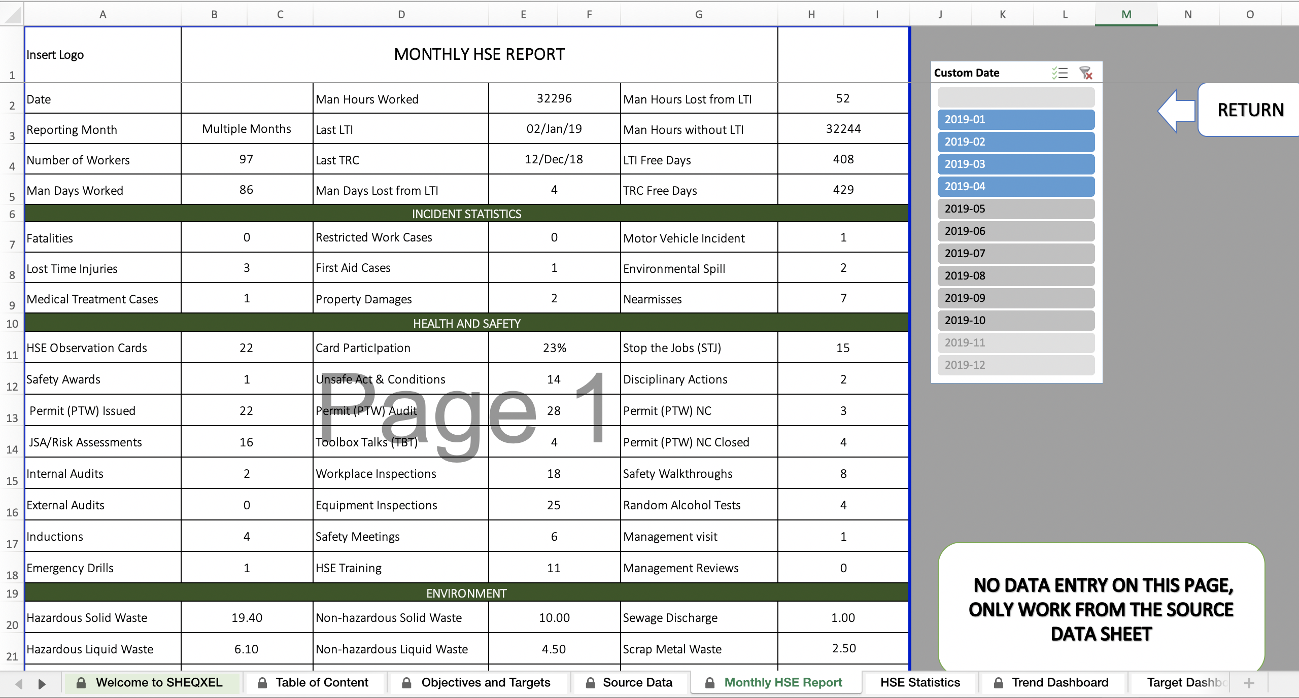 HSE Performance Monitoring Tool – Manager Version - Eloquens