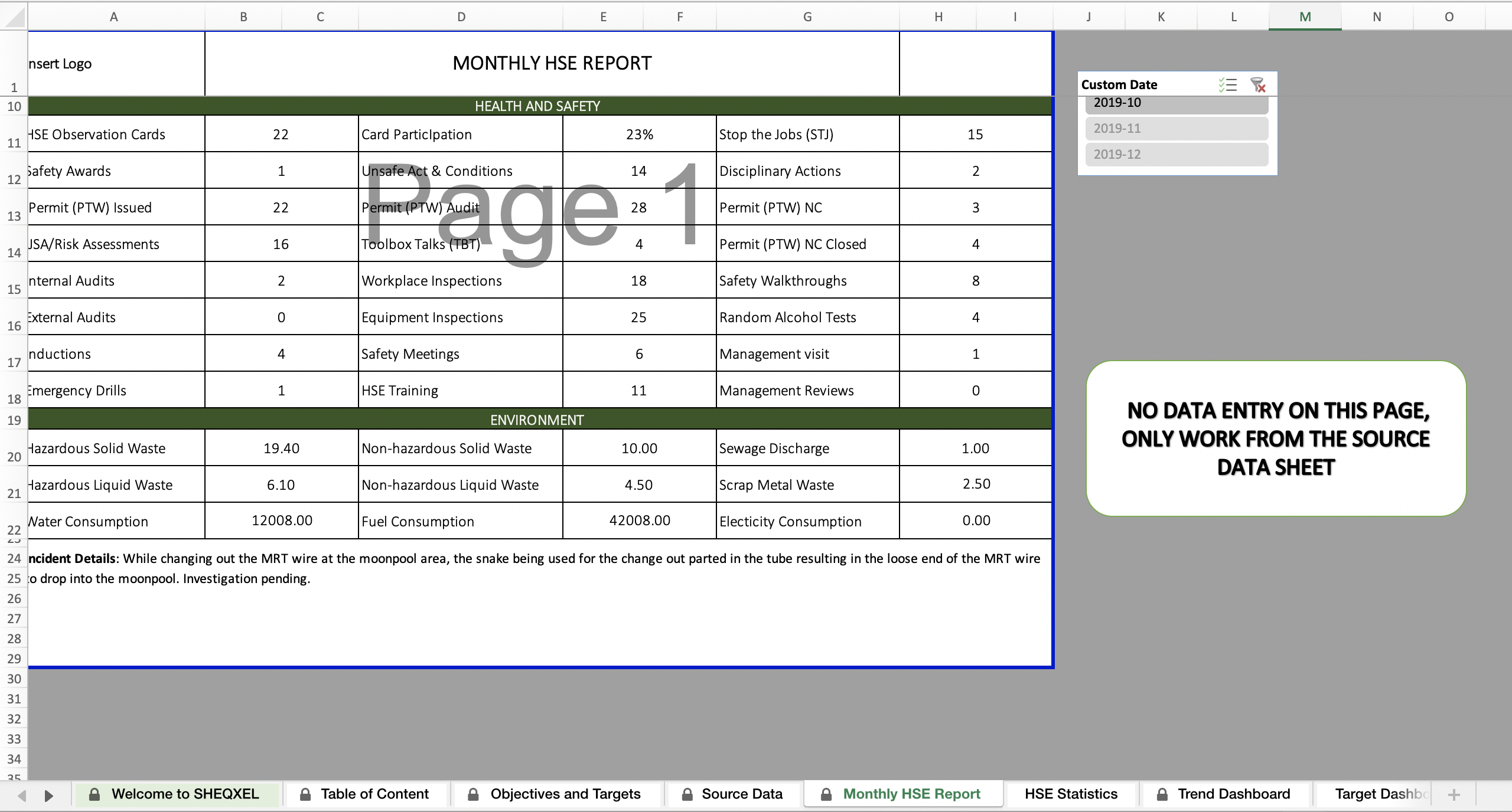 HSE Performance Monitoring Tool – Manager Version - Eloquens