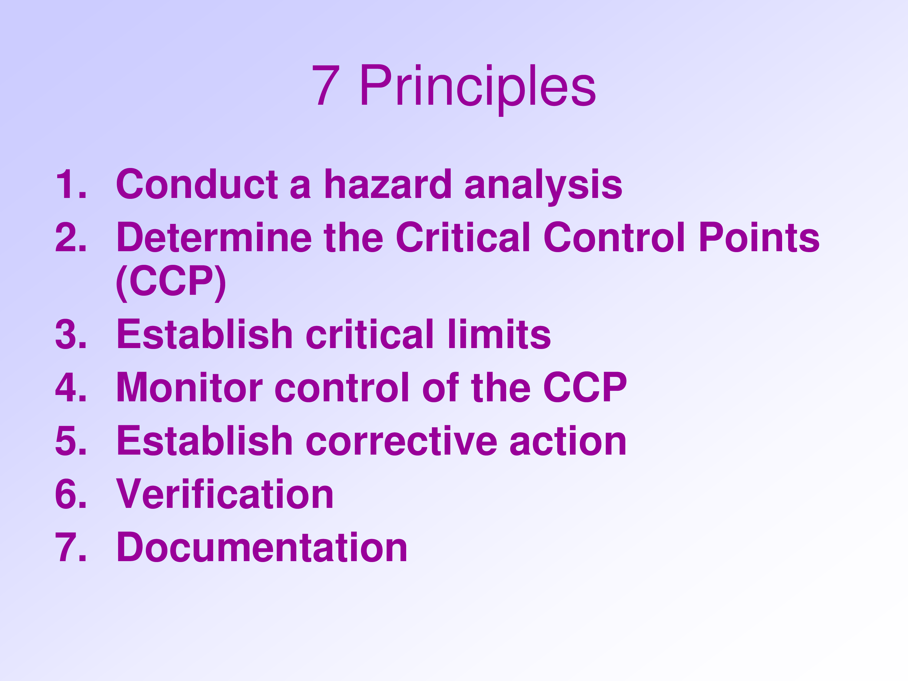 HACCP Principles for Food Quality Management - Eloquens