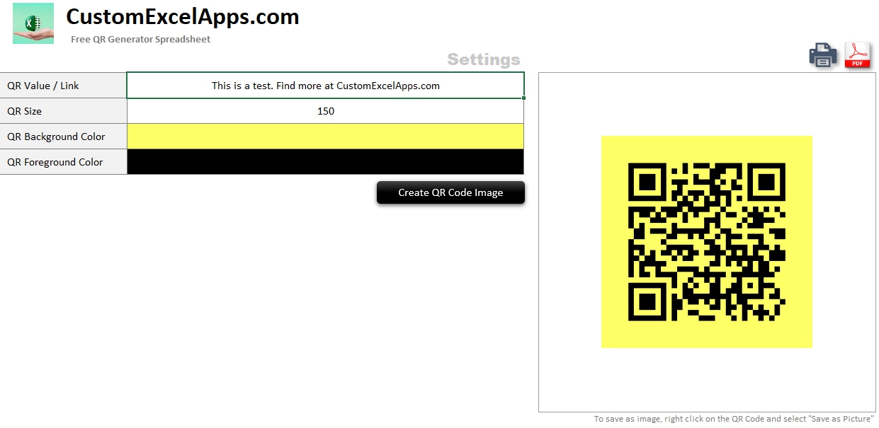 Excel QR Code Generator Eloquens