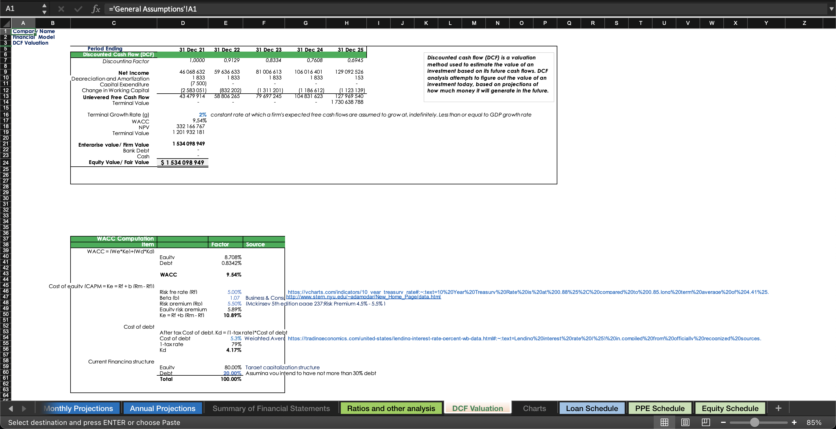 Startup 3-statement Financial Model - Eloquens