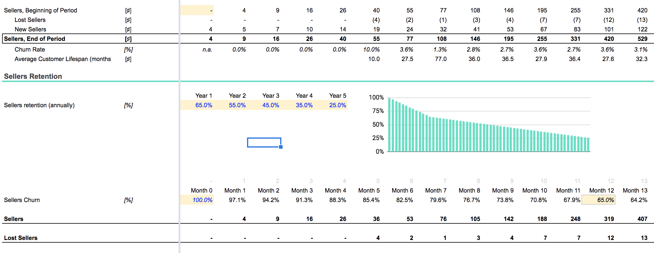 Marketplace Financial Model Template Eloquens