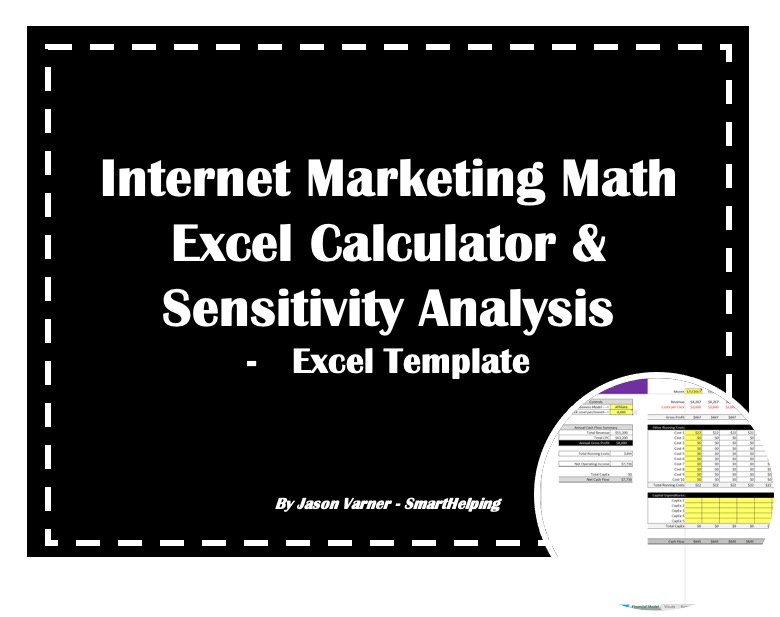 Internet Marketing Math: Excel Calculator and Sensitivity Analysis ...