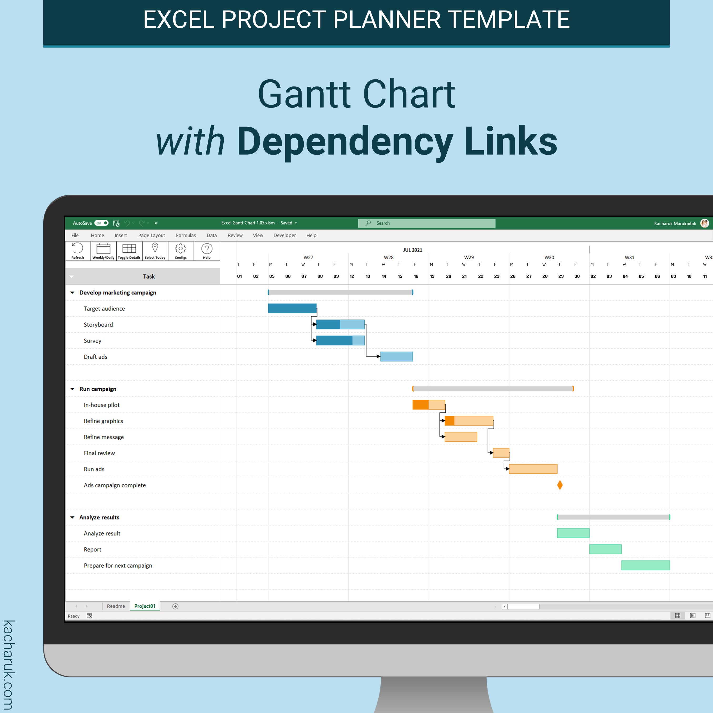Gantt Chart Excel Jkloxa