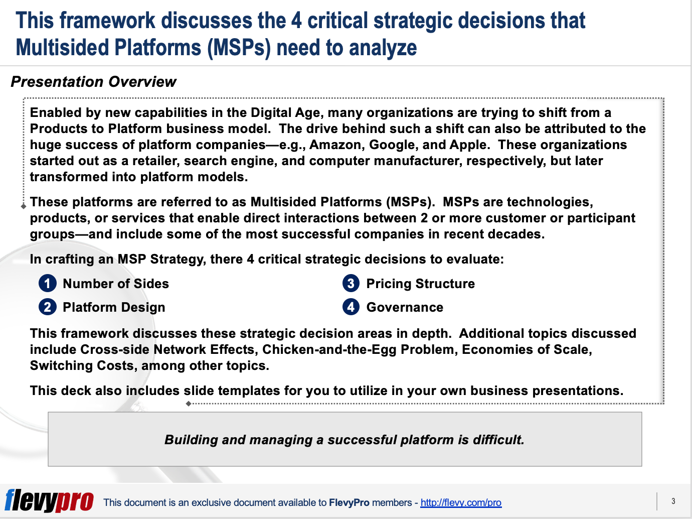 Multisided Platform (MSP) Strategy - Eloquens