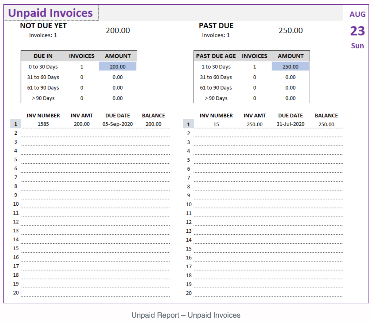 Small Business Finance Manager Excel Template Eloquens