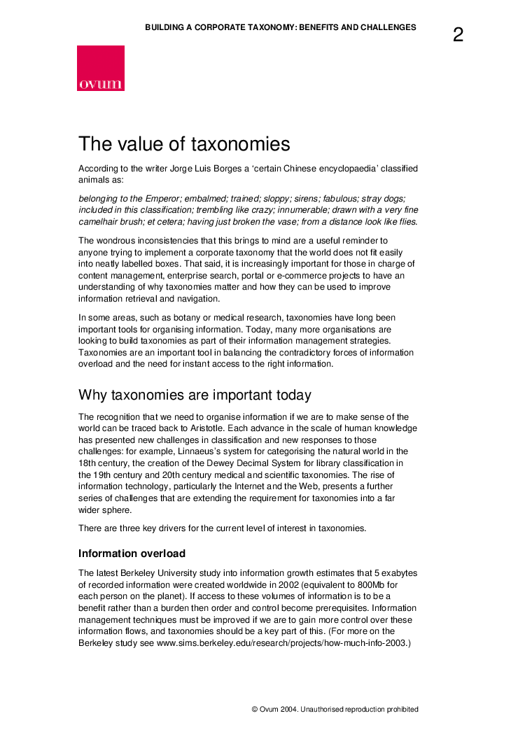 Building a corporate taxonomy: benefits and challenges - Eloquens