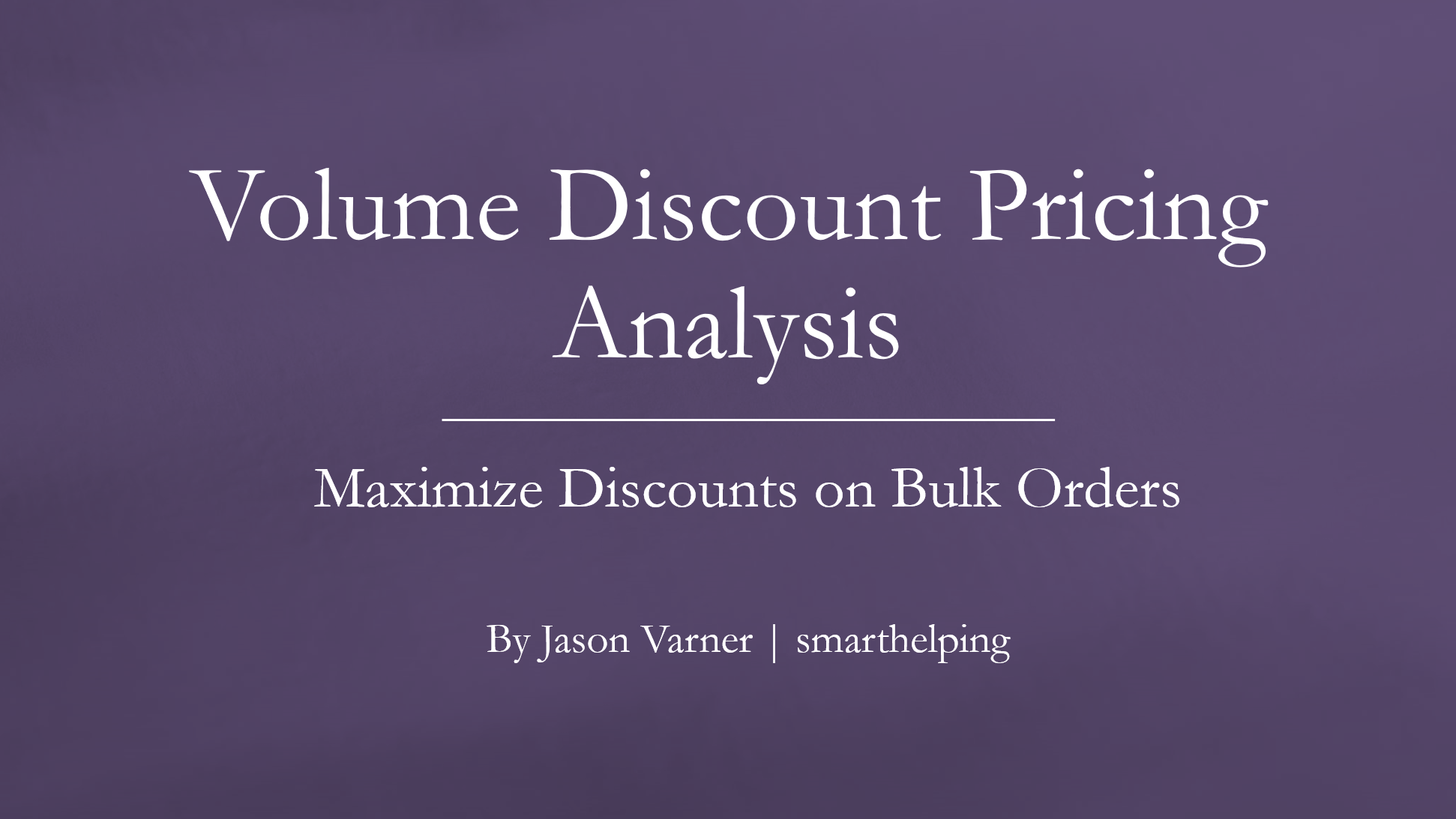 volume discount pricing, ボリュームディスカウント 例文 – PKOJ