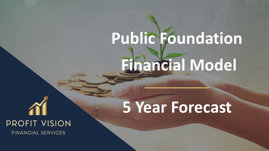 Public (Charity) Foundation Financial Model - 5 Year Forecast - Eloquens