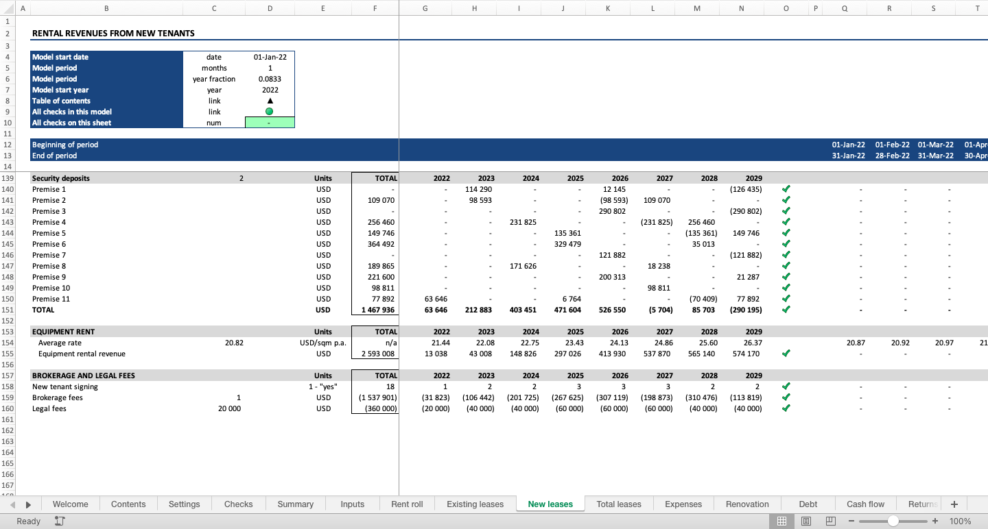 Warehouse Acquisition Financial Model - Eloquens