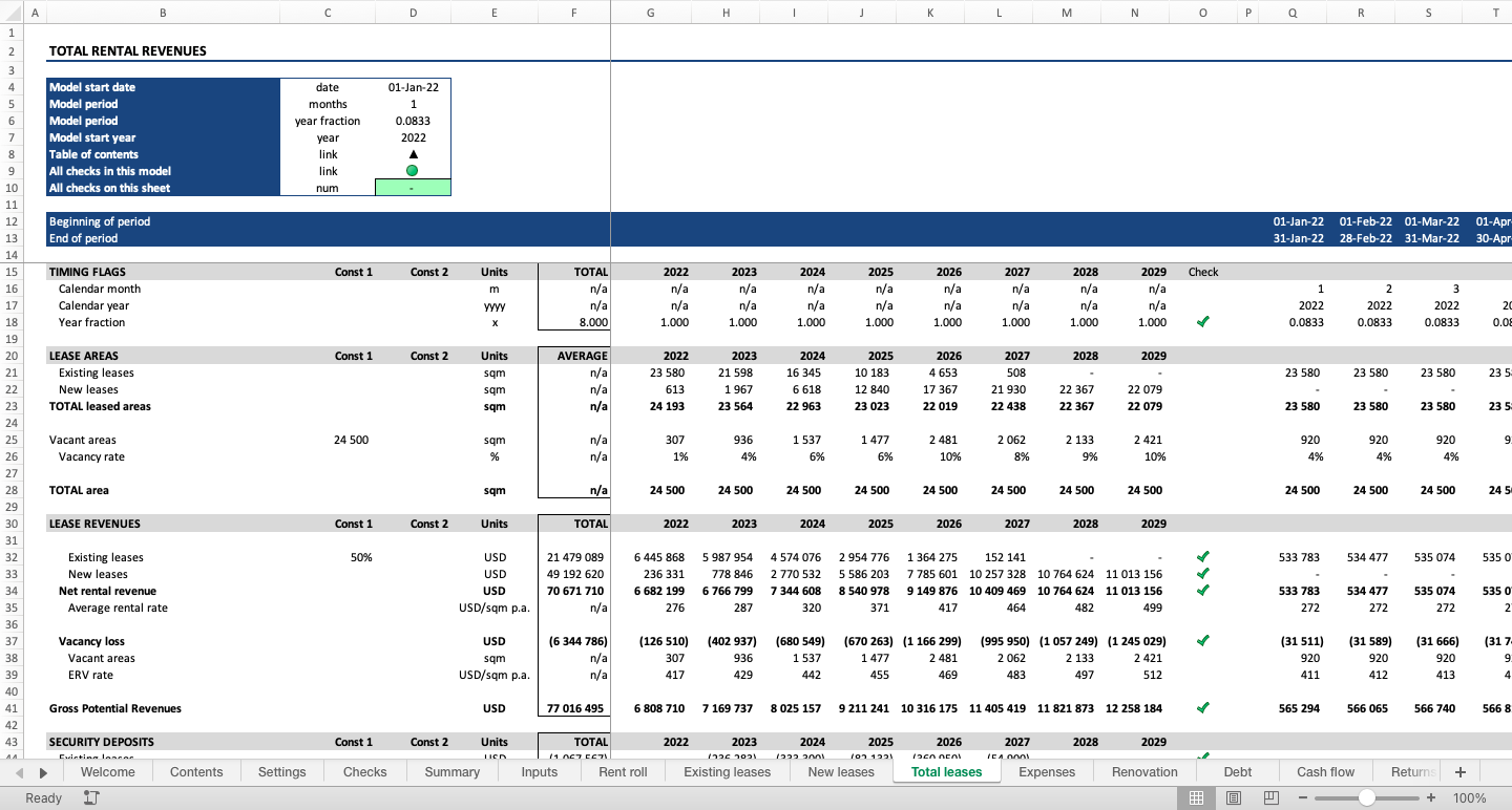 Warehouse Acquisition Financial Model - Eloquens
