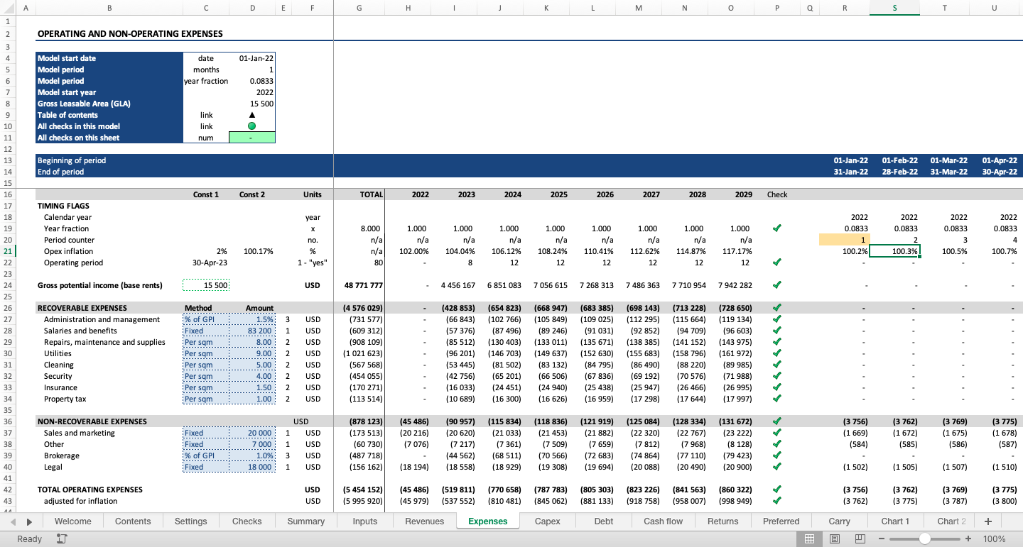 Warehouse Development Financial Model - Eloquens
