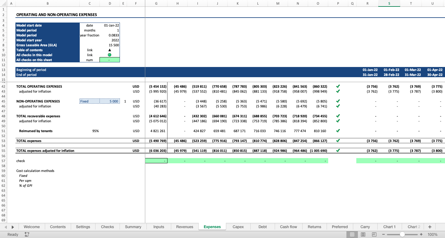 Warehouse Development Financial Model - Eloquens