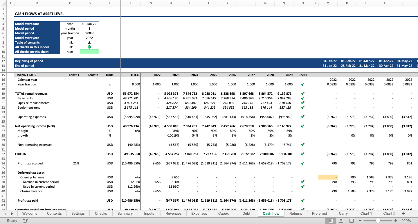 Warehouse Development Financial Model - Eloquens