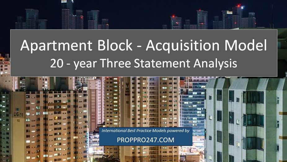 Apartment Block Acquisition Model - 20 year Three Statement Analysis ...