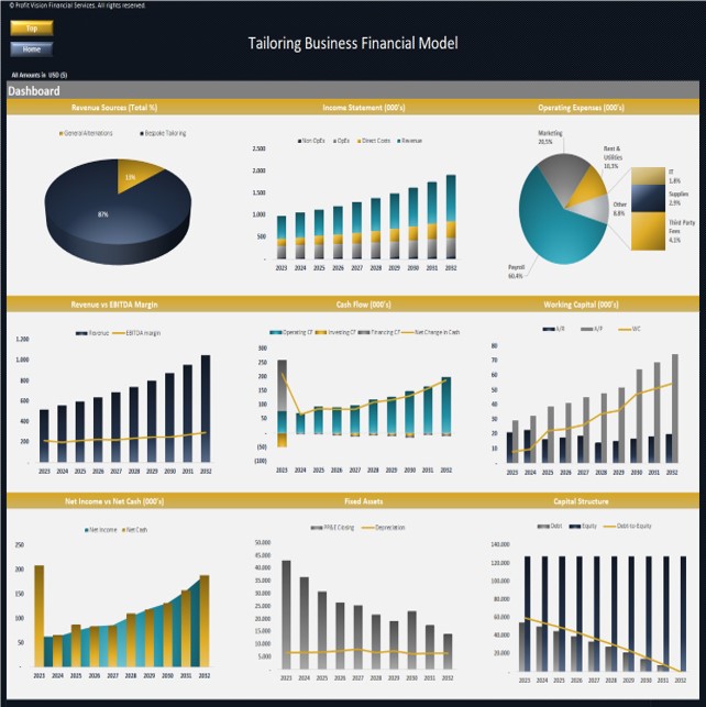 Tailoring Business Financial Model – Dynamic 10 Year Forecast - Eloquens