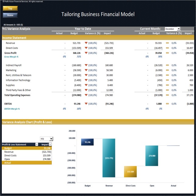 Tailoring Business Financial Model – Dynamic 10 Year Forecast - Eloquens
