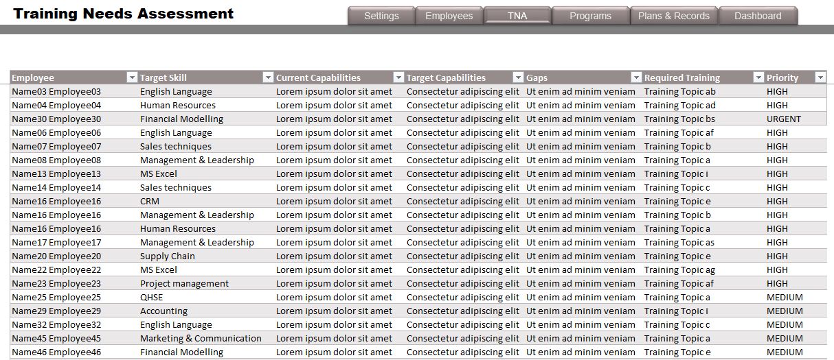 Training Dashboard - Eloquens Training Dashboard - Eloquens
