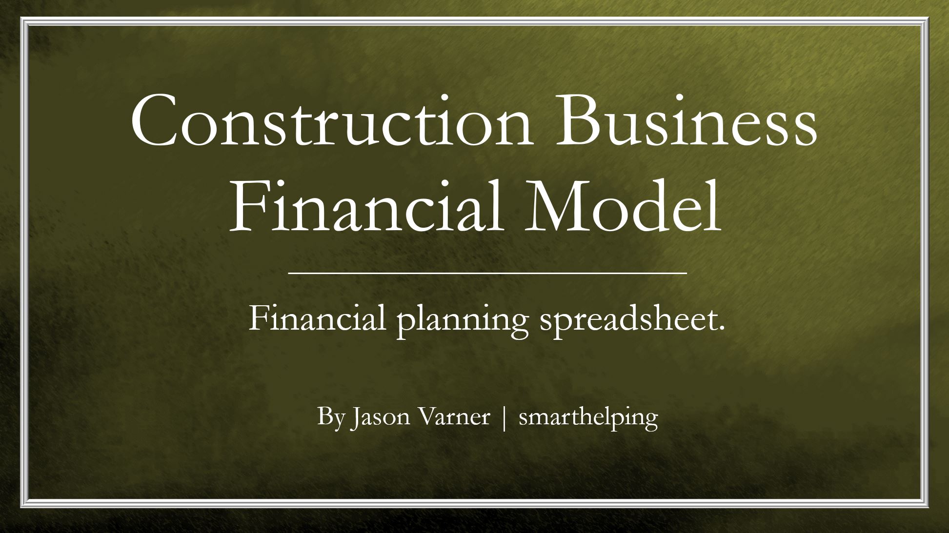 Construction Business Scaling Financial Model - 10 Year - Eloquens