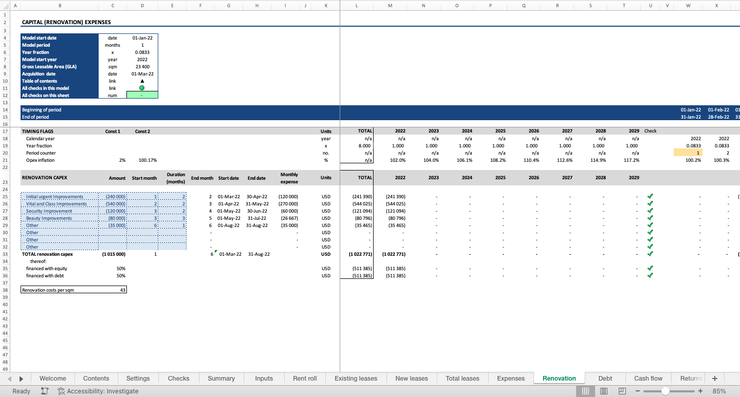 Real Estate Acquisition Financial Model - Eloquens