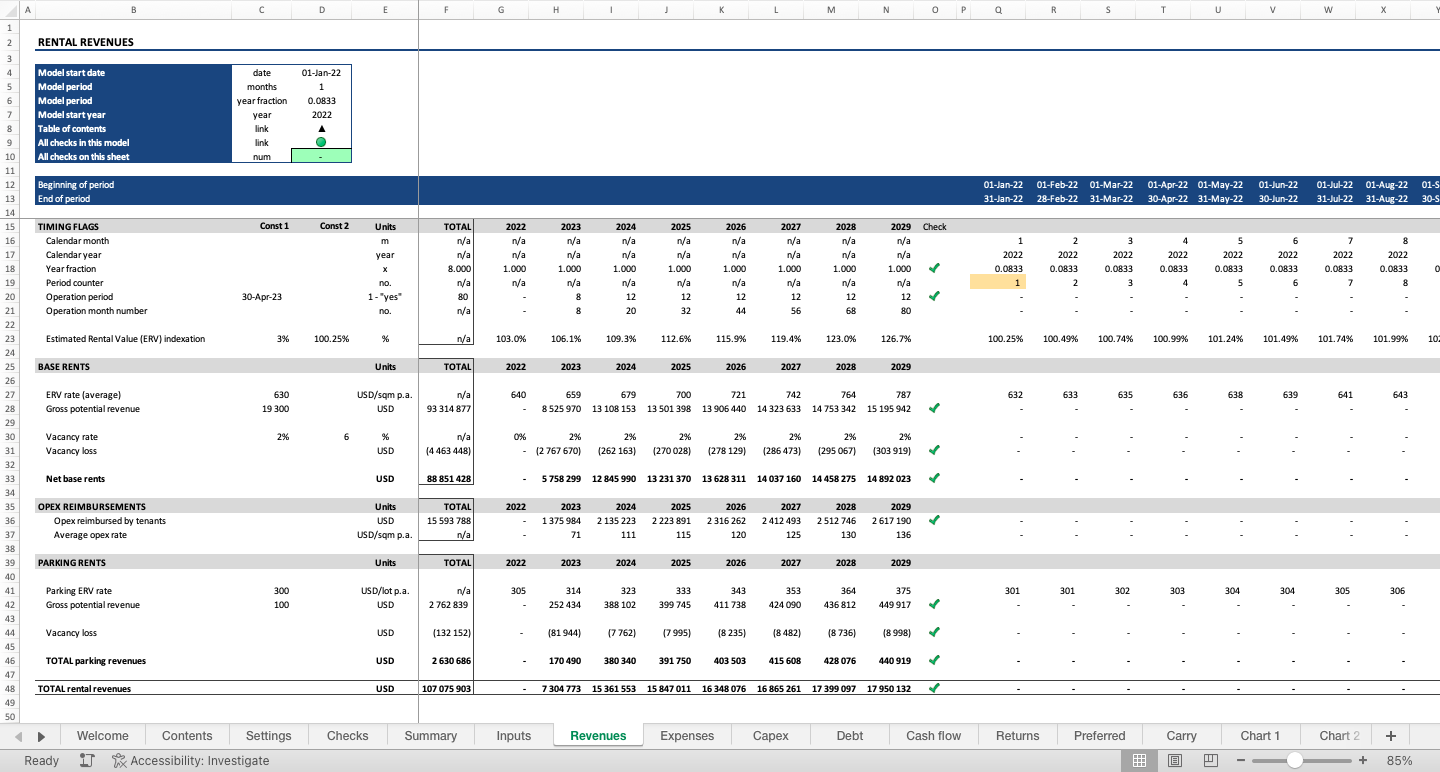 Real Estate Development Financial Model - Eloquens