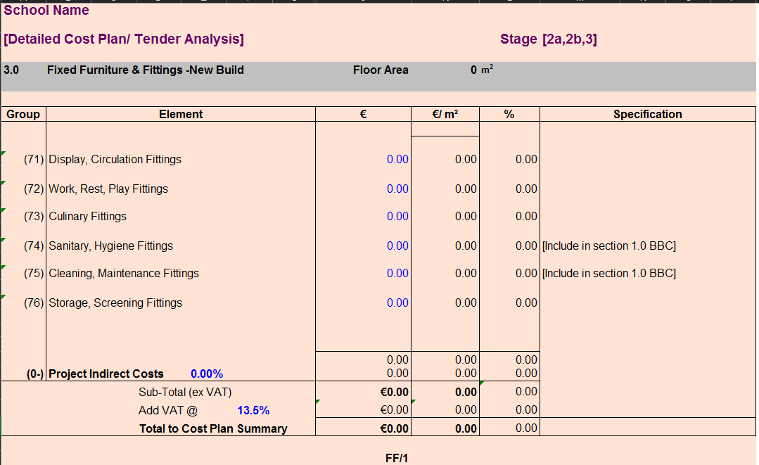 Detailed Cost Plan Template - Eloquens