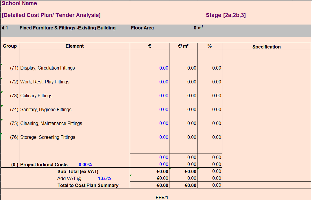 Detailed Cost Plan Template - Eloquens