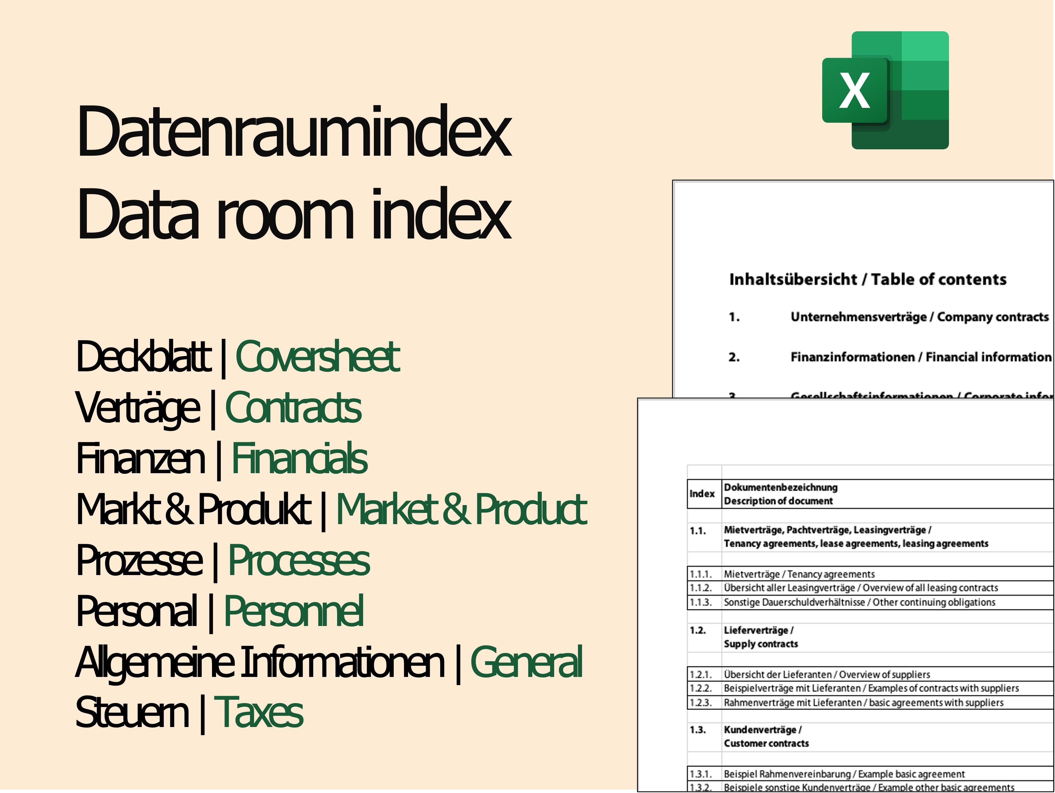 Datenraumindex - Data Room Index - bilingual in German and English | M ...